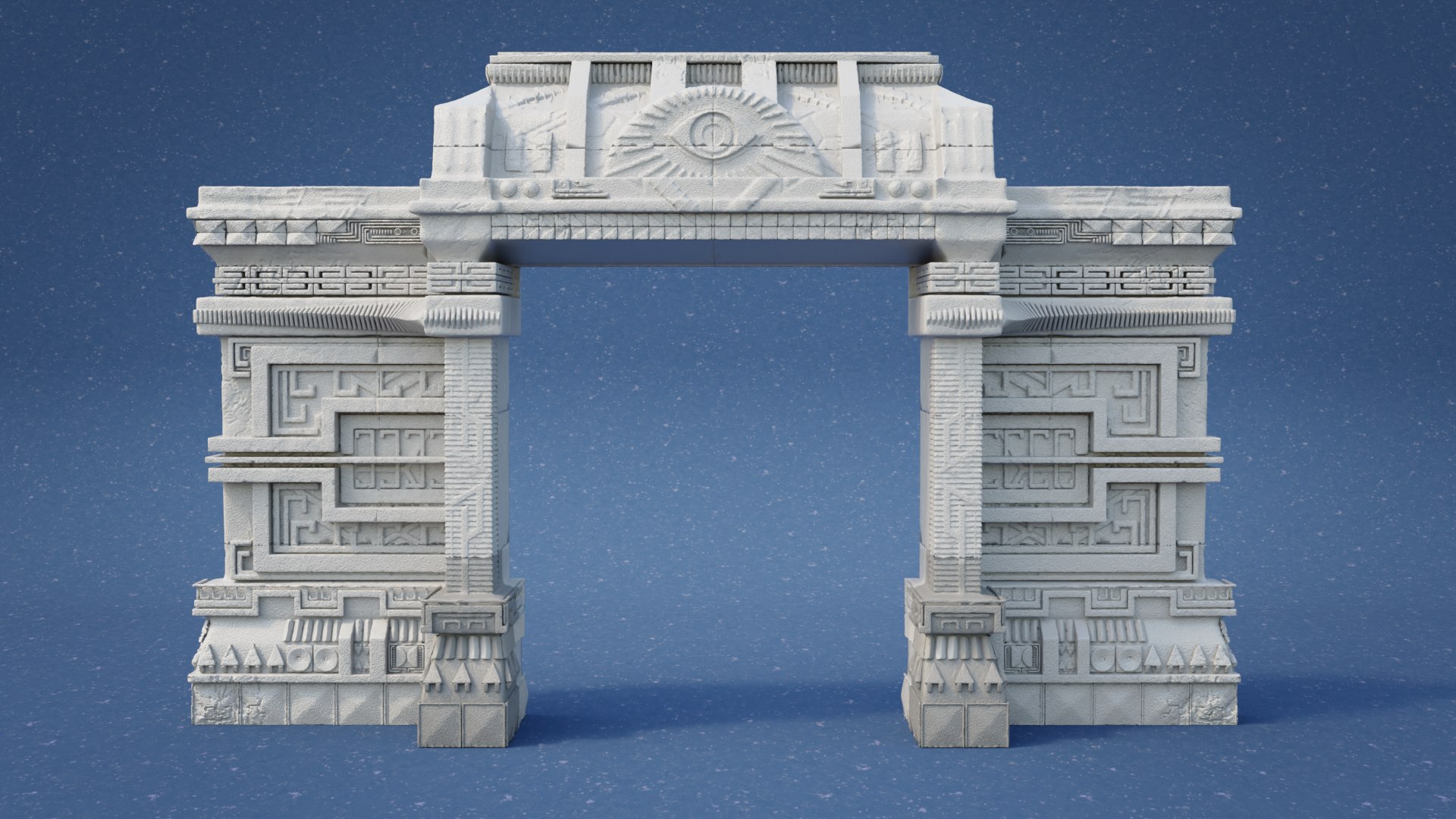 3D Model Aztec Archway - TurboSquid 2222232