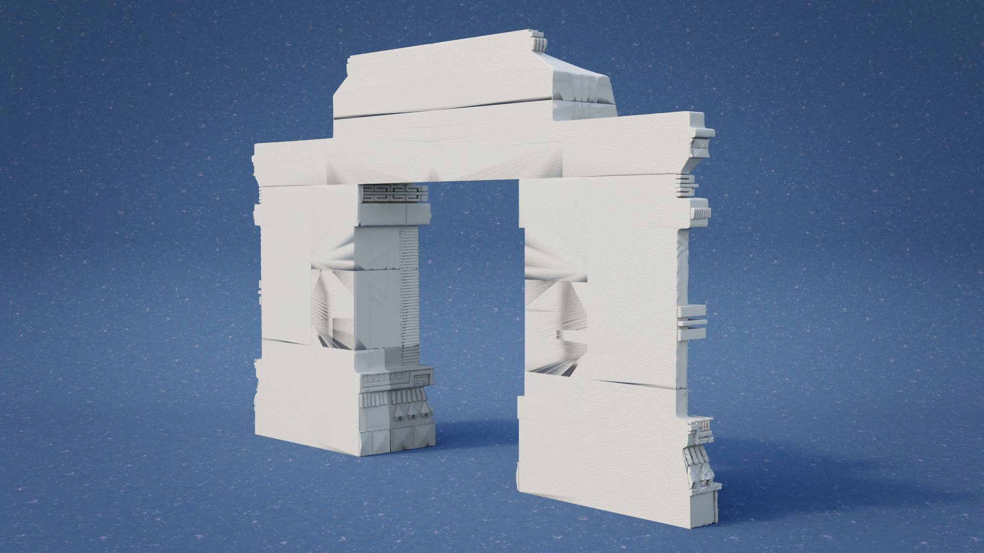 3D Model Aztec Archway - TurboSquid 2222232