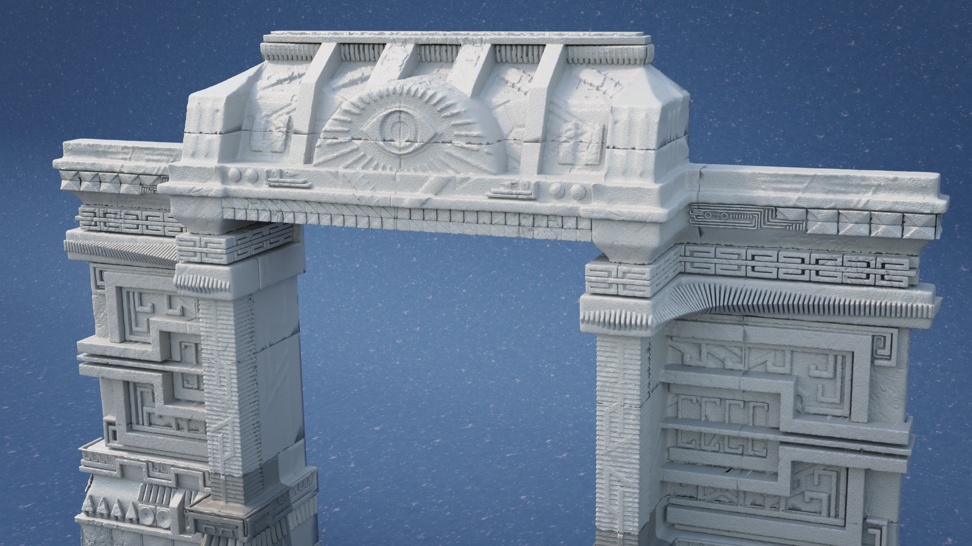 3D Model Aztec Archway - TurboSquid 2222232