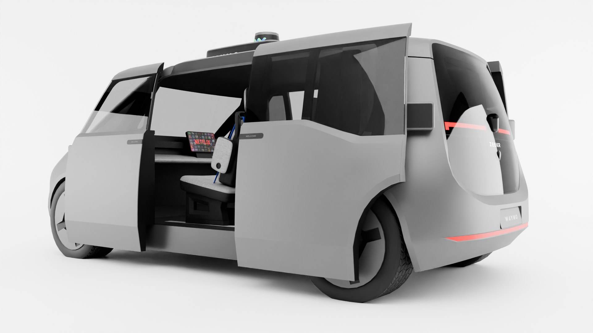 3D Model Zeekr Waymo - TurboSquid 2245891