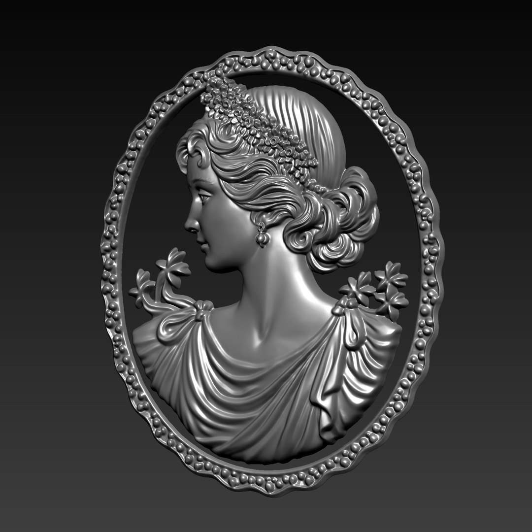3D Model Cameo Pendant - TurboSquid 2440985