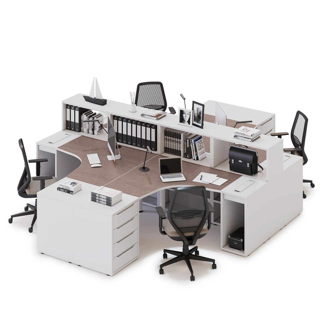 3D Office Workspace Las Model - TurboSquid 1444709