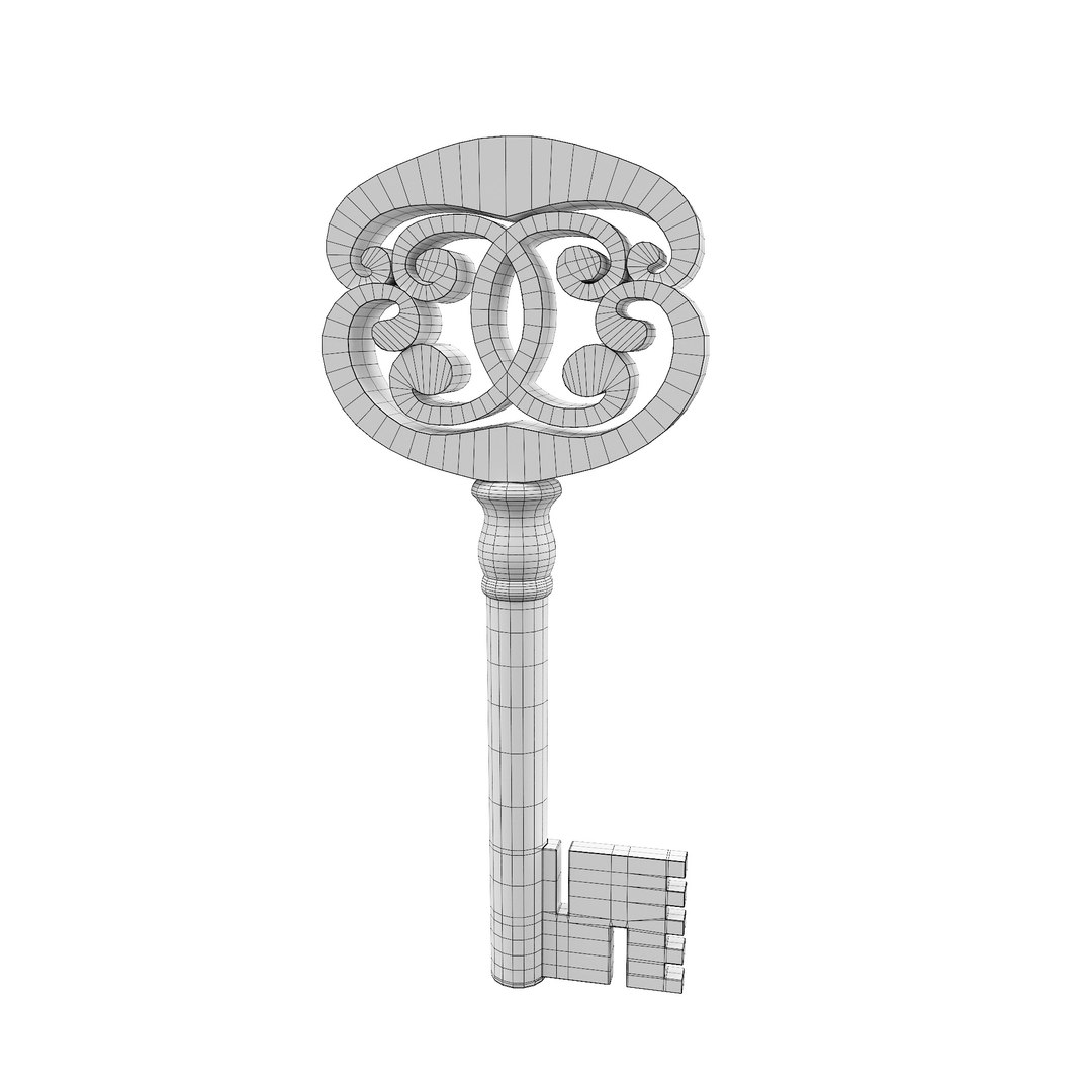 Jewelry box key 3D model - TurboSquid 1977092