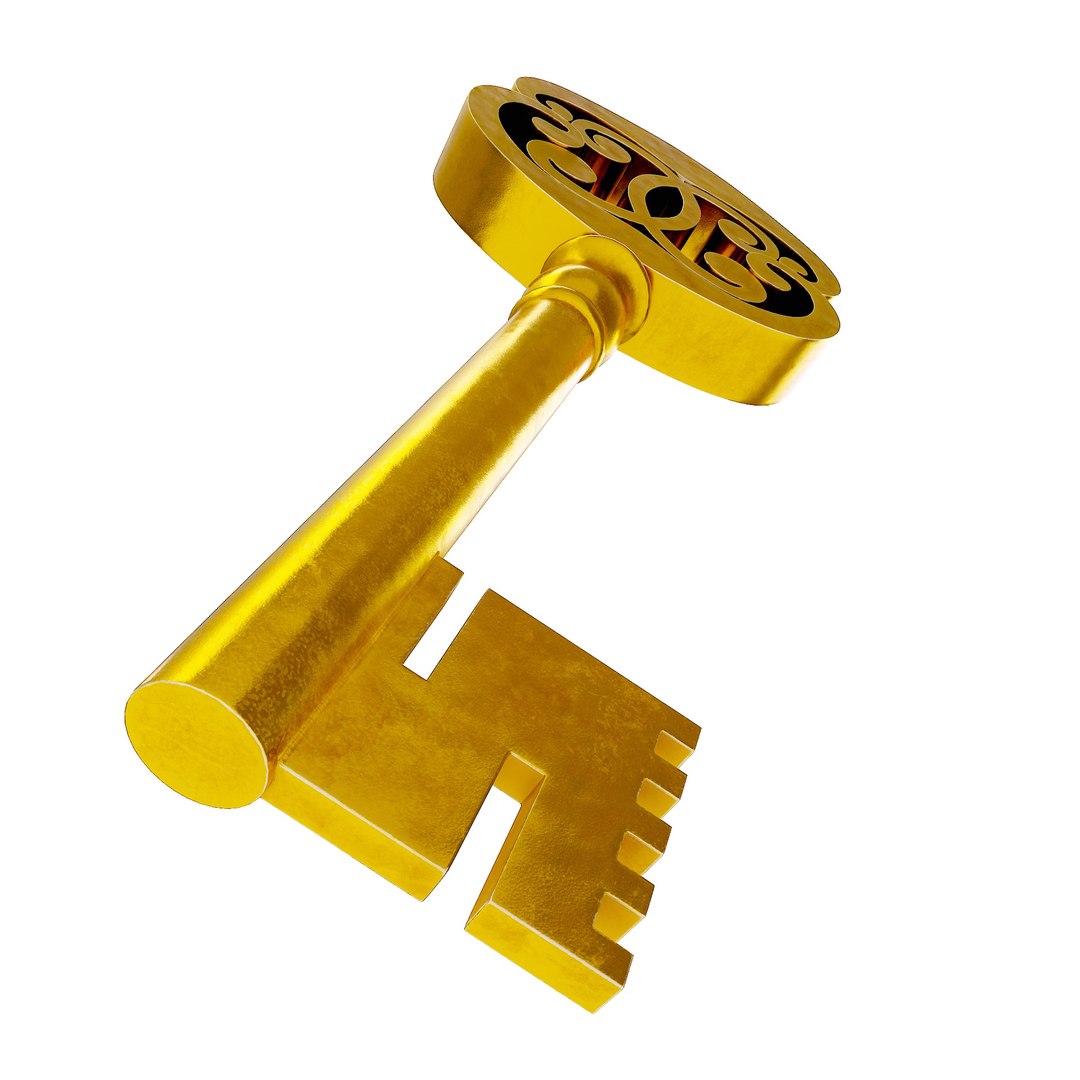 Jewelry box key 3D model - TurboSquid 1977092