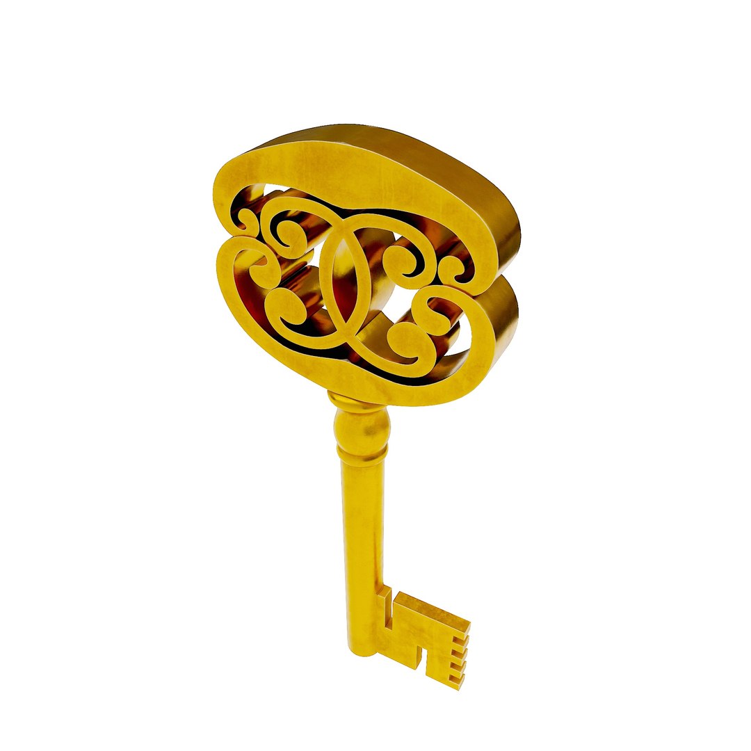 Jewelry box key 3D model - TurboSquid 1977092