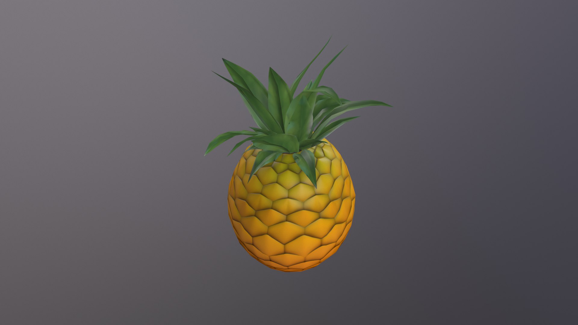 3D Stylized Pineapple - TurboSquid 1974754