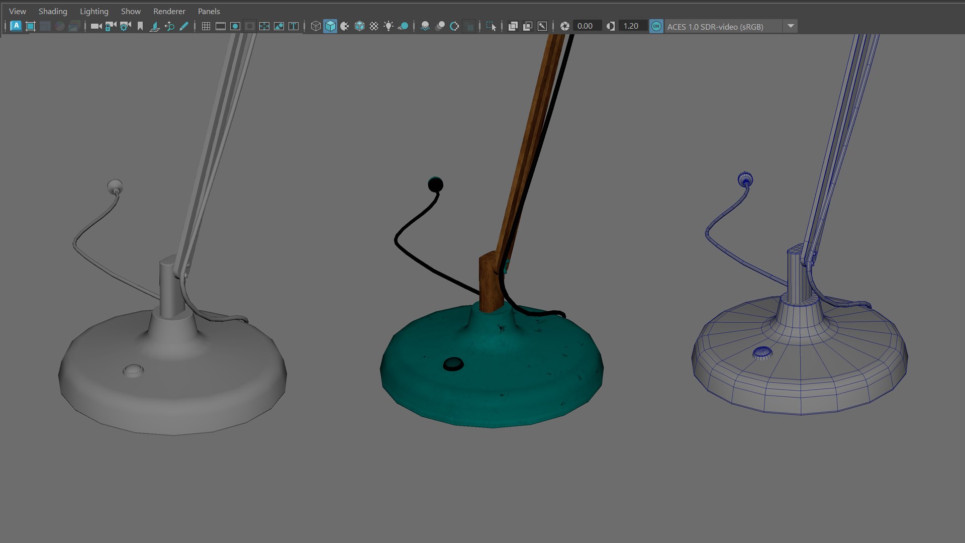3D Table Lamp - MAYA Rigged And Blender - TurboSquid 2399610