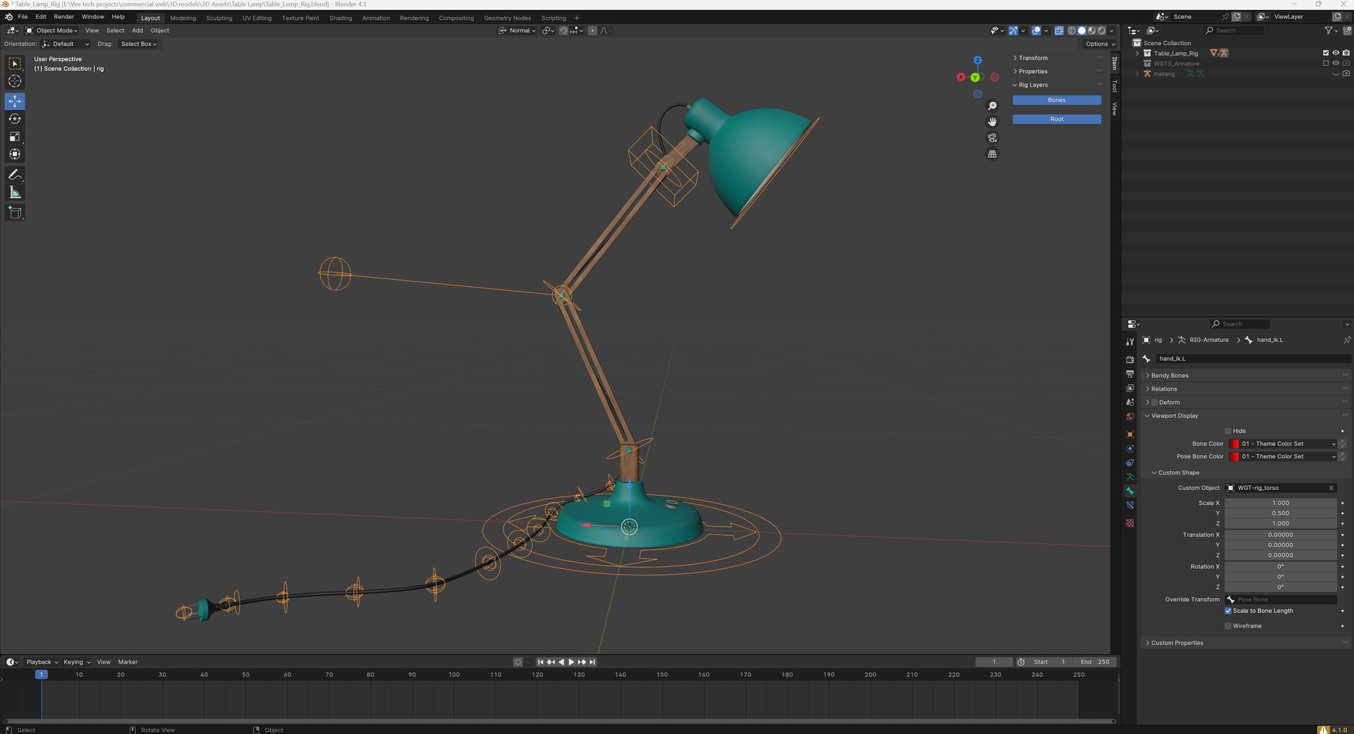 3D Table Lamp - MAYA Rigged And Blender - TurboSquid 2399610