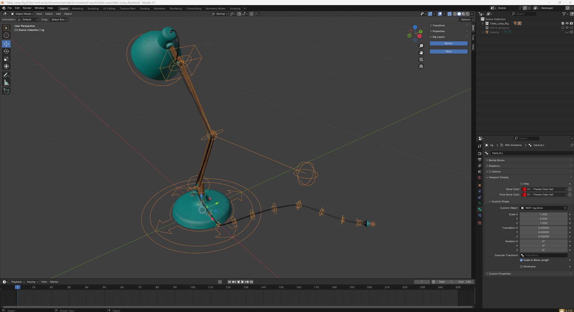 3D Table Lamp - MAYA Rigged And Blender - TurboSquid 2399610