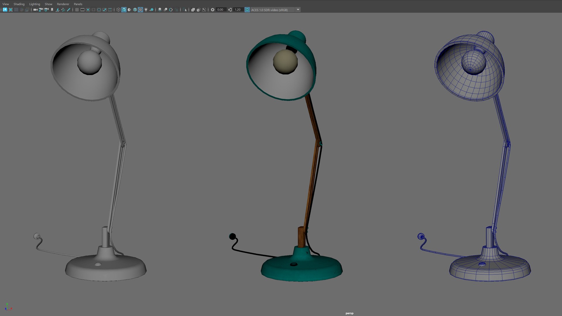 3D Table Lamp - MAYA Rigged And Blender - TurboSquid 2399610