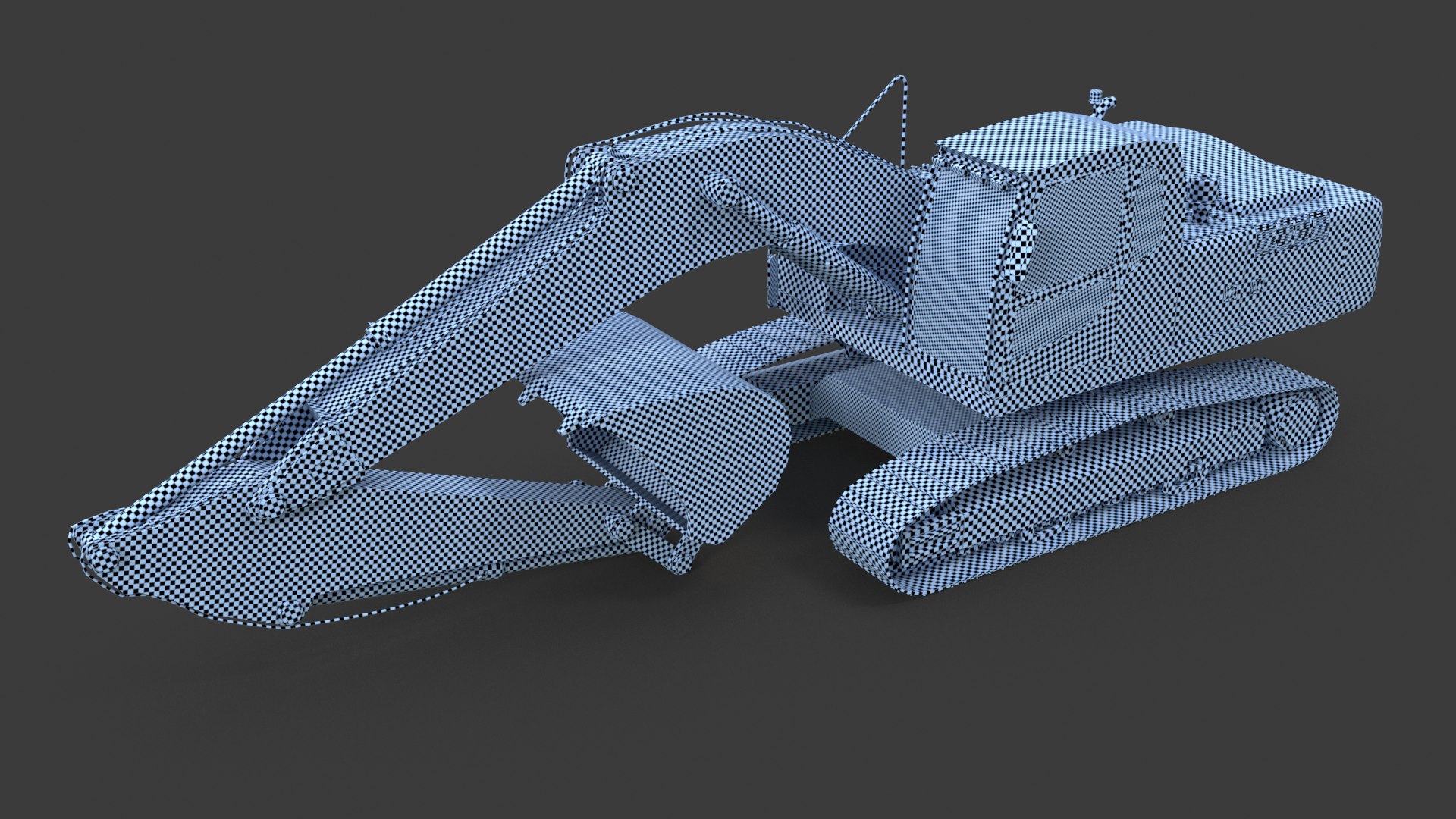 excavator industrial 3d model