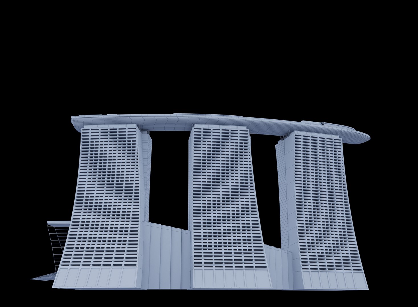 3D Model Marina Bay Building - TurboSquid 1899837