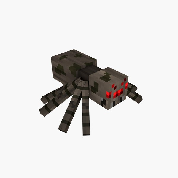 Aranha Minecraft Modelo 3D - TurboSquid 2348170
