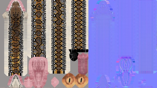 3D Reticulated Python - Rigged - TurboSquid 1842287