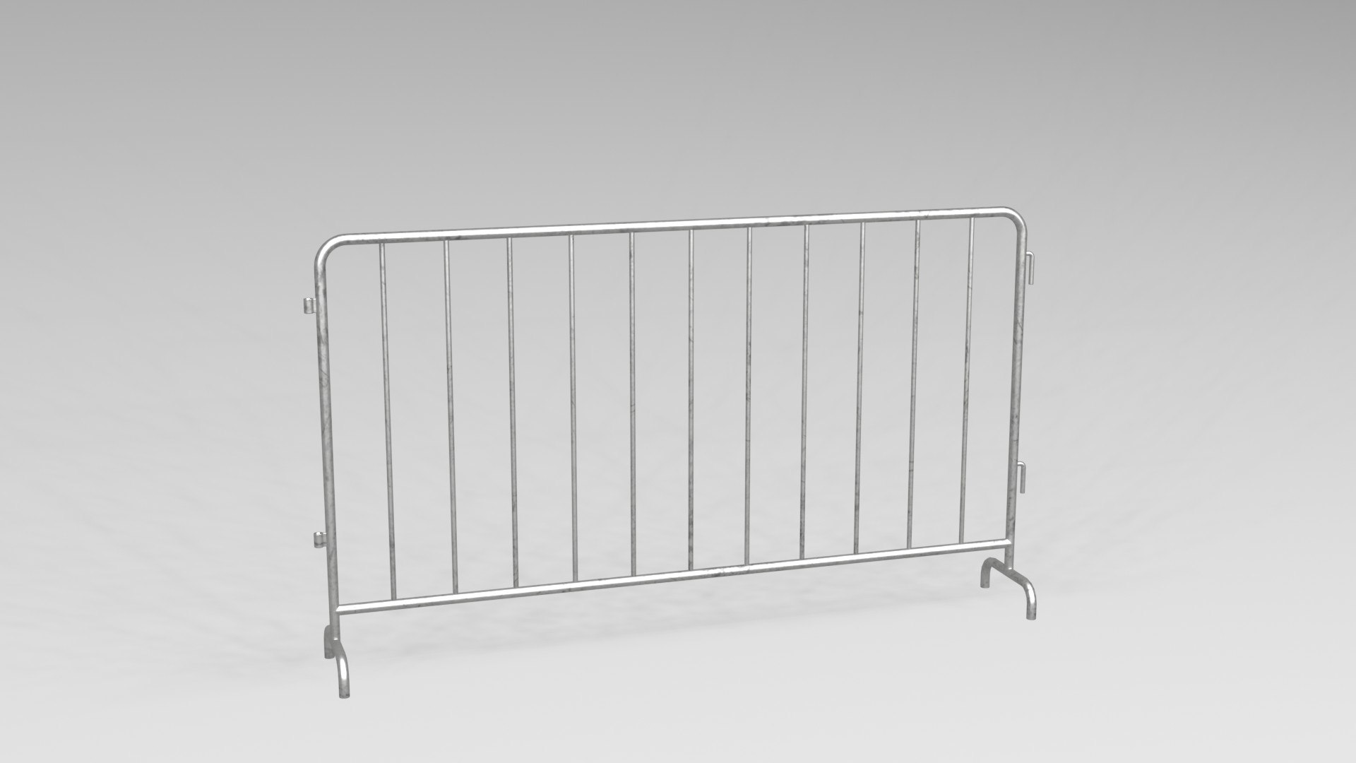 Metal Fence Barrier 2 Meters 3D Model - TurboSquid 2155251