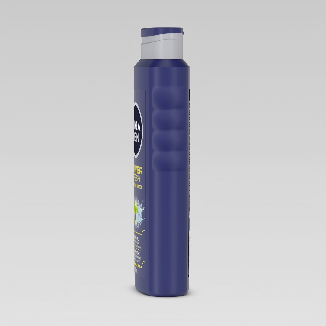 3D NIVEA MEN Power Fresh 24h 500 ml model - TurboSquid 2055688