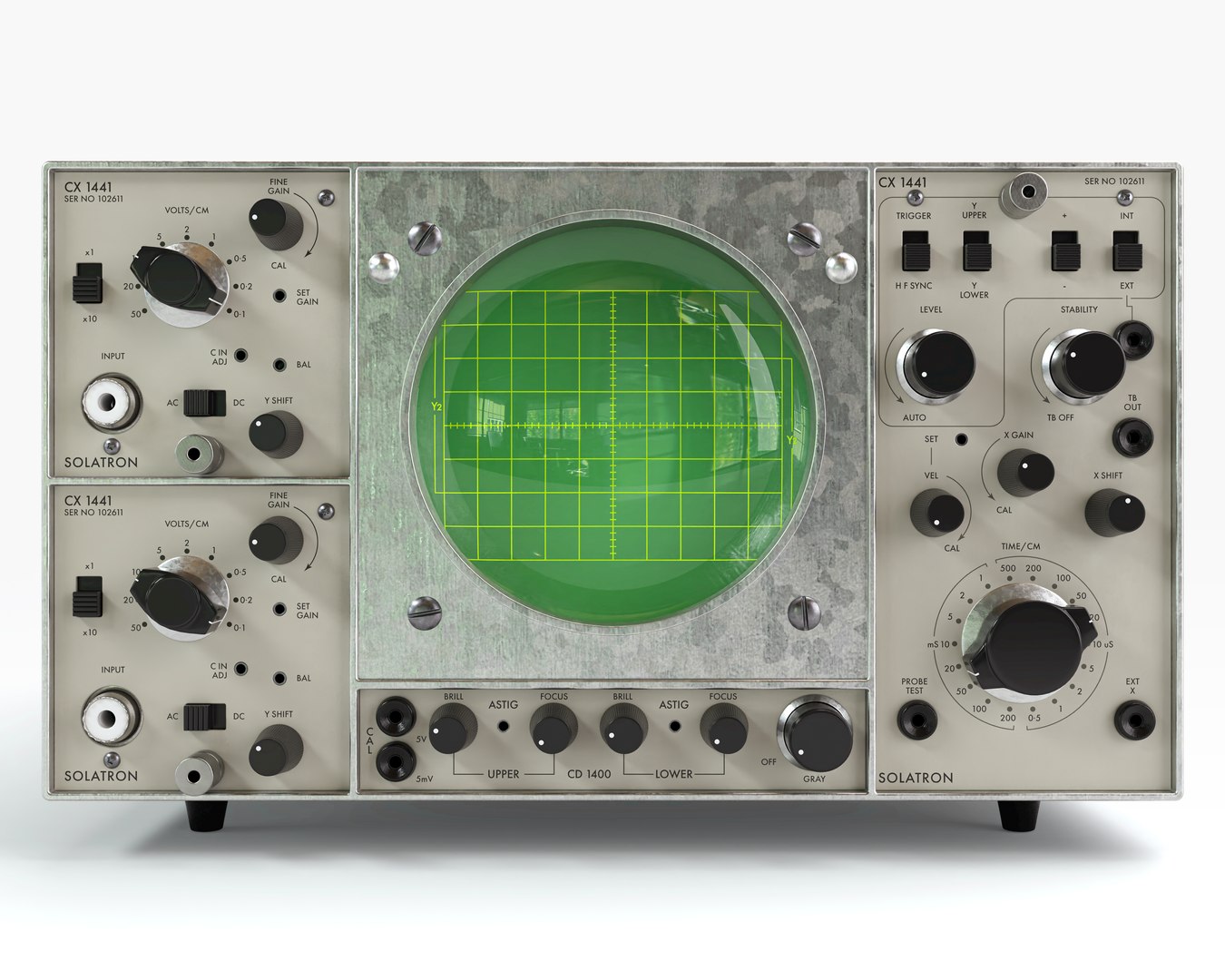 Solatron Vintage Oscilloscope 3D model - TurboSquid 2011340