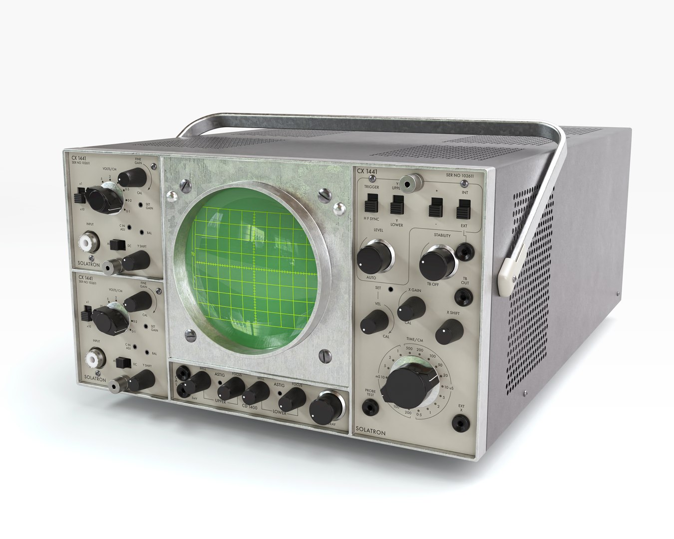 Solatron Vintage Oscilloscope 3D model - TurboSquid 2011340