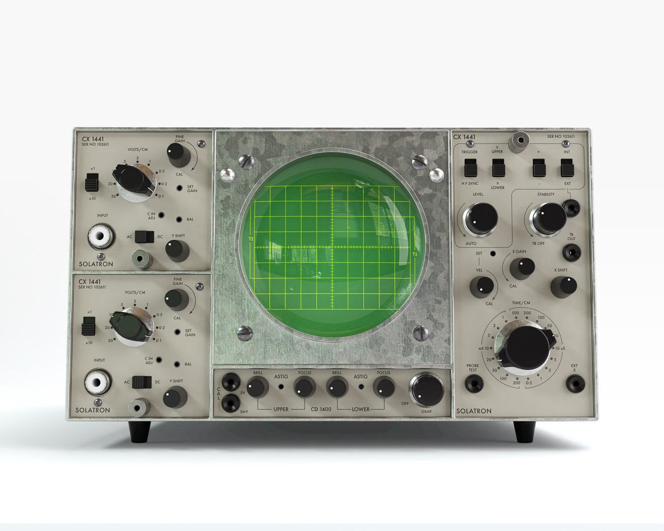 Solatron Vintage Oscilloscope 3D model - TurboSquid 2011340