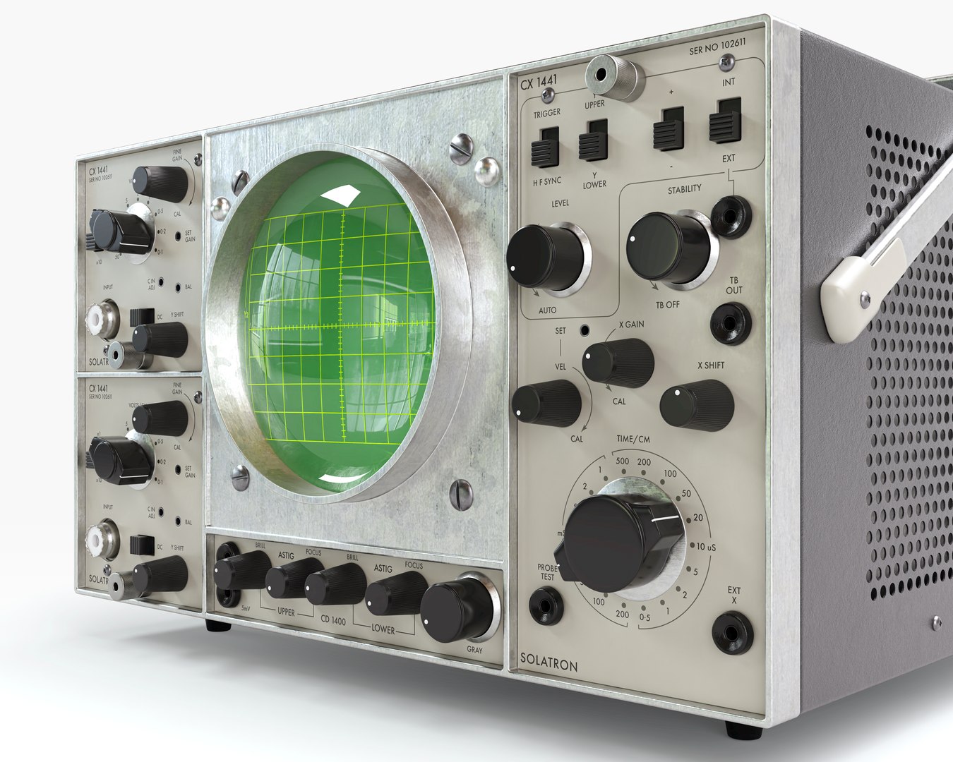 Solatron Vintage Oscilloscope 3D model - TurboSquid 2011340