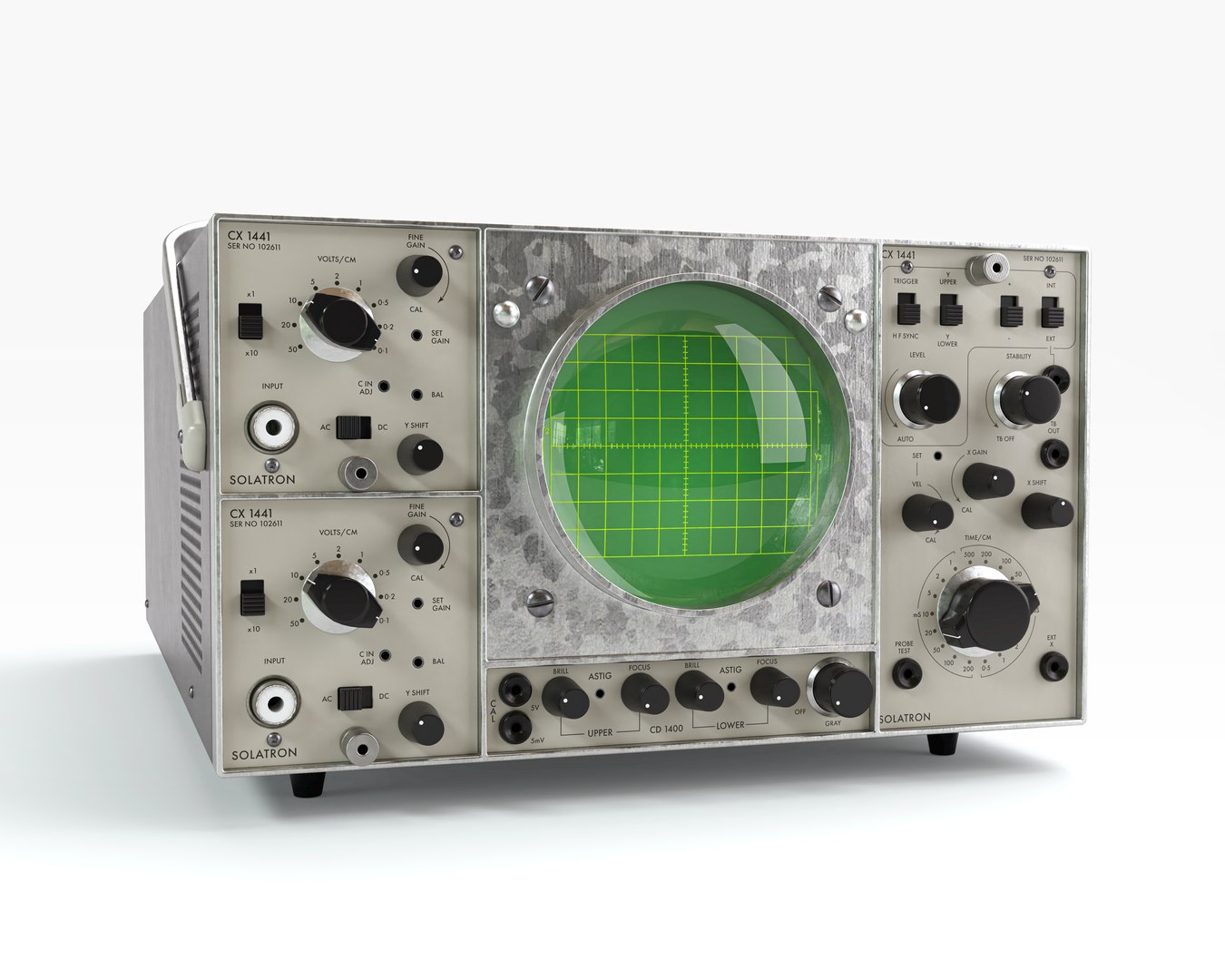 Solatron Vintage Oscilloscope 3D model - TurboSquid 2011340