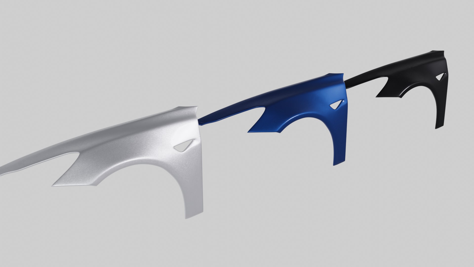 Tesla Model 3 Front Fender All Colors Vehicles 3D Model - TurboSquid ...