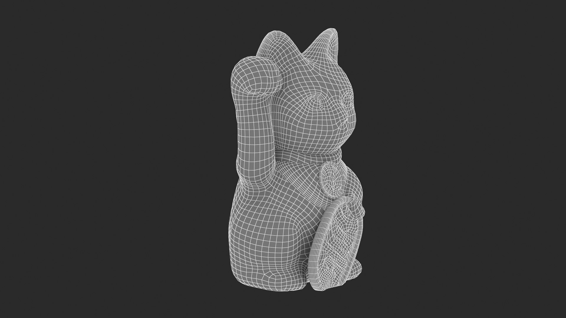 Maneki Neko 3D Model - TurboSquid 1751817