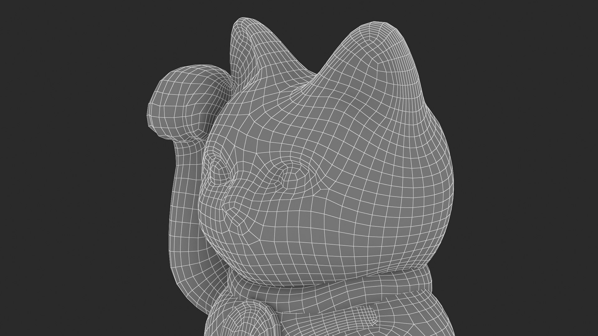 Maneki Neko 3D Model - TurboSquid 1751817