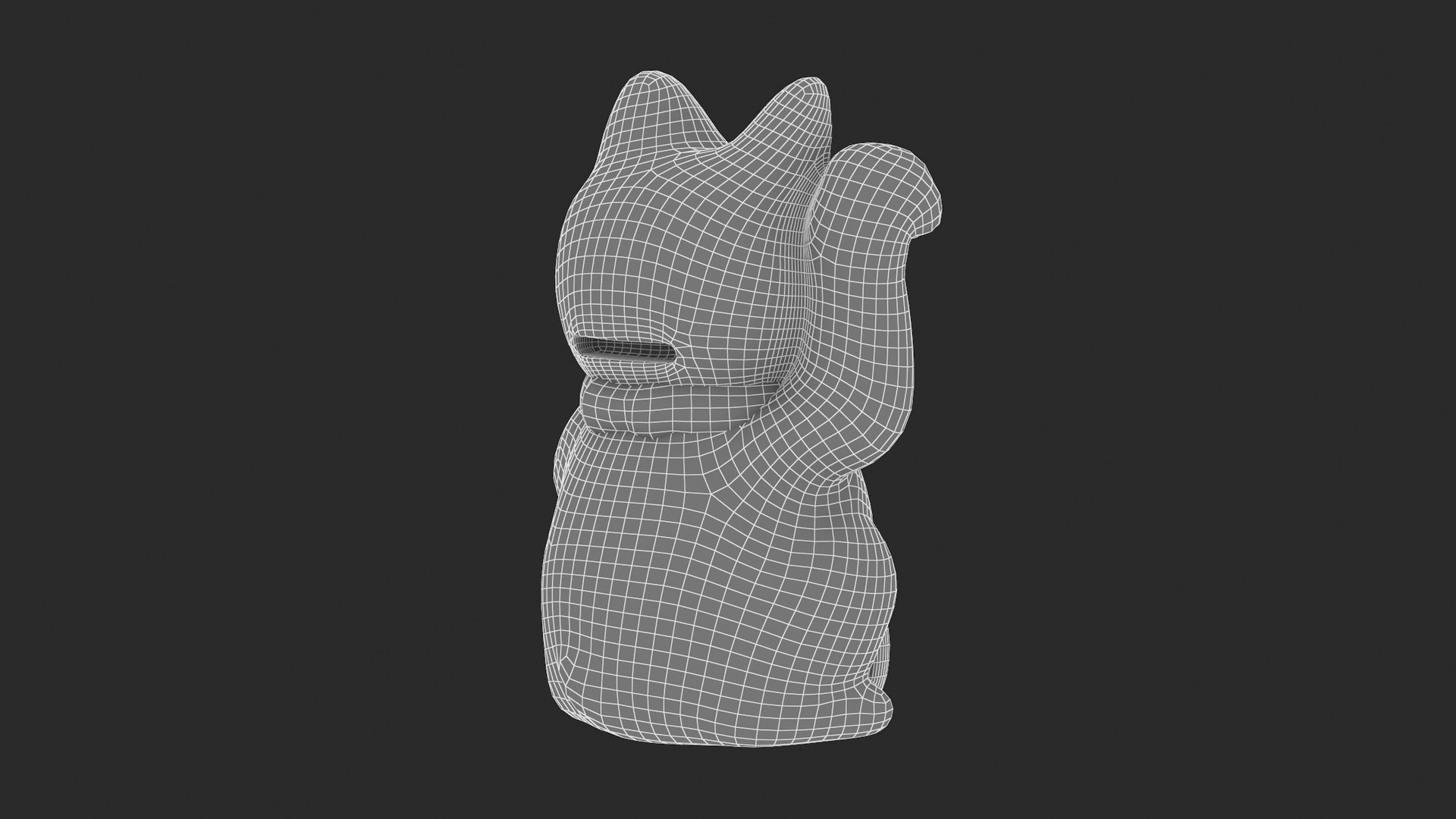 Maneki Neko 3D Model - TurboSquid 1751817
