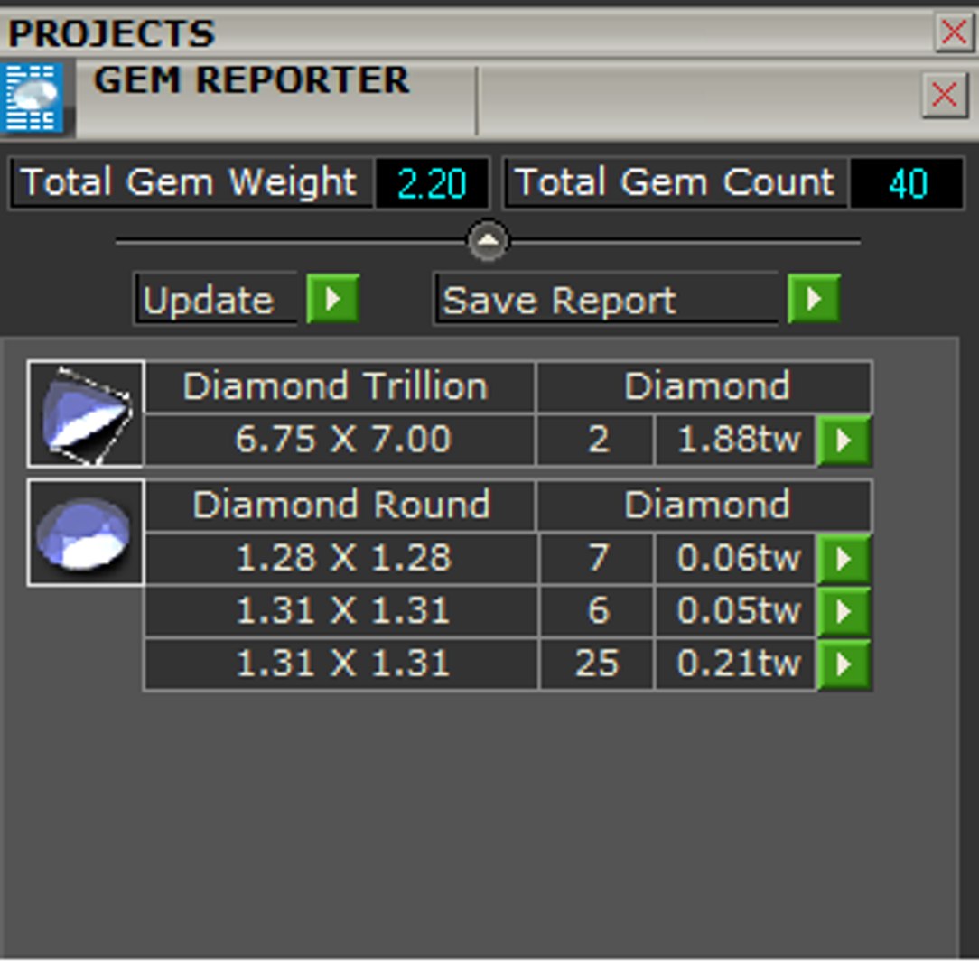 3d model ring diamond gemstone