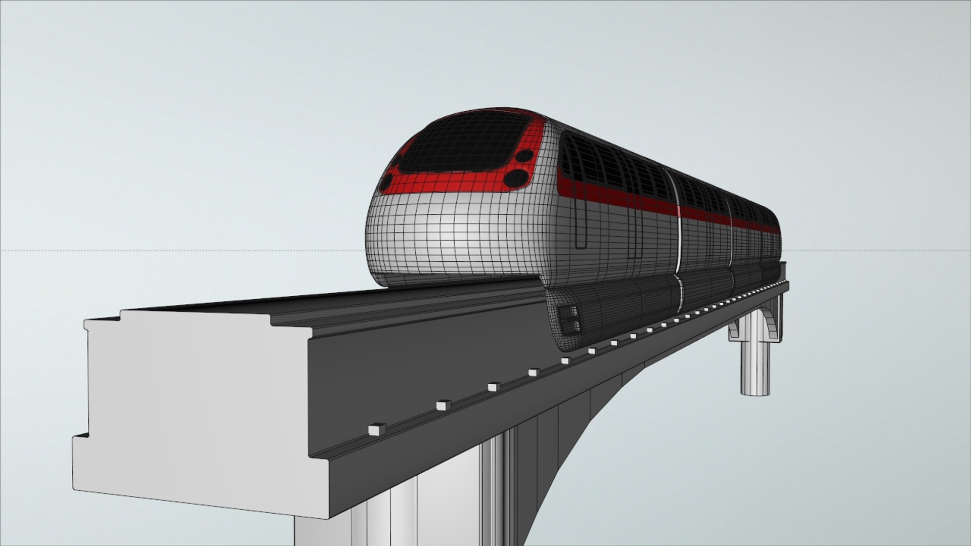 3ds train monorail
