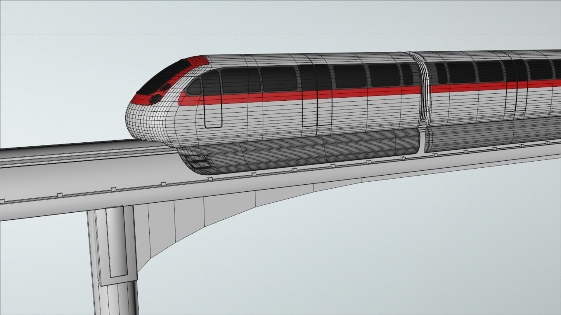 3ds train monorail