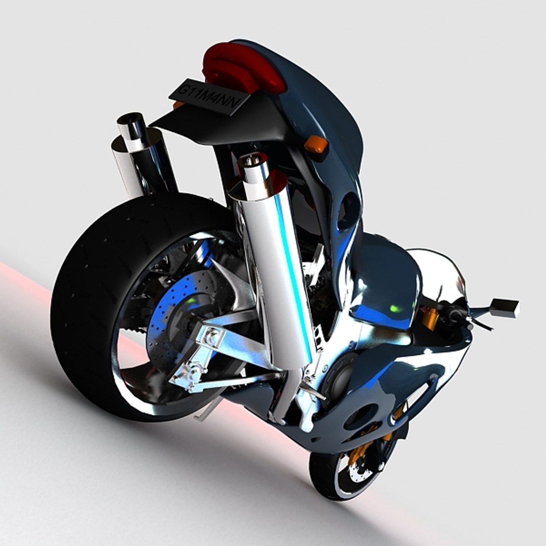 bike motorbike motorcycle 3d model