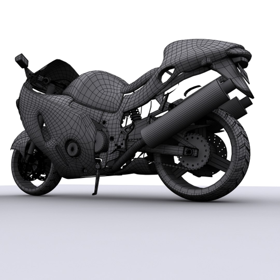 bike motorbike motorcycle 3d model