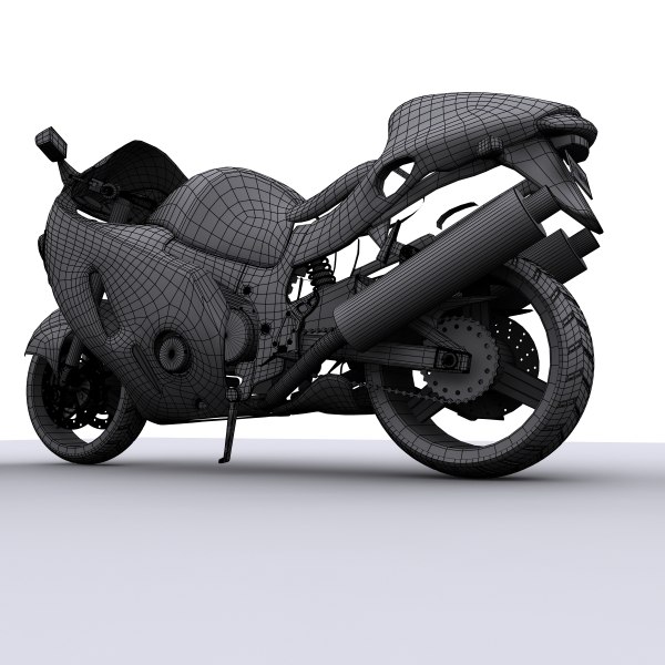 bike motorbike motorcycle 3d model