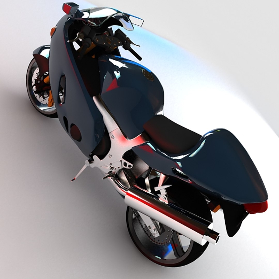 bike motorbike motorcycle 3d model