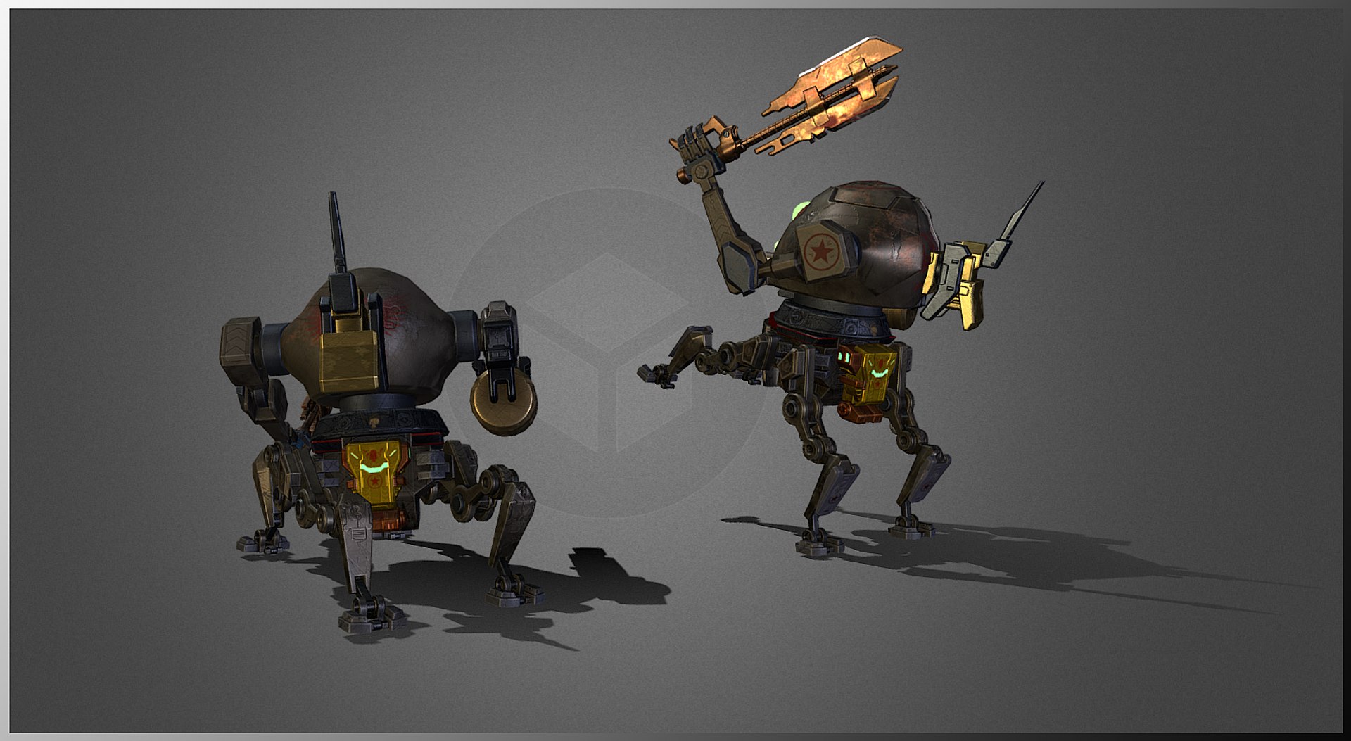 Dieselpunk Mecha 3D Model - TurboSquid 1468238