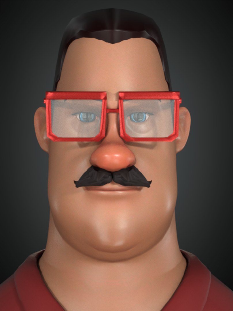 3D model Cartoon Rigged Man Character 3D Model - TurboSquid 2155747