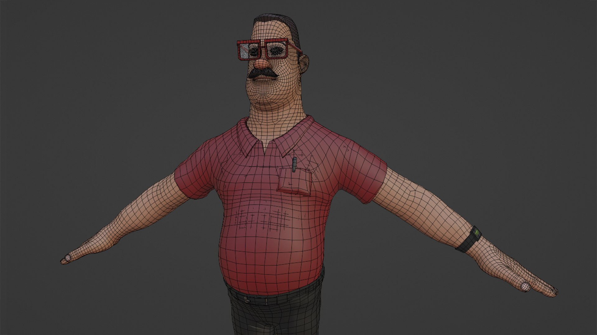 3D model Cartoon Rigged Man Character 3D Model - TurboSquid 2155747