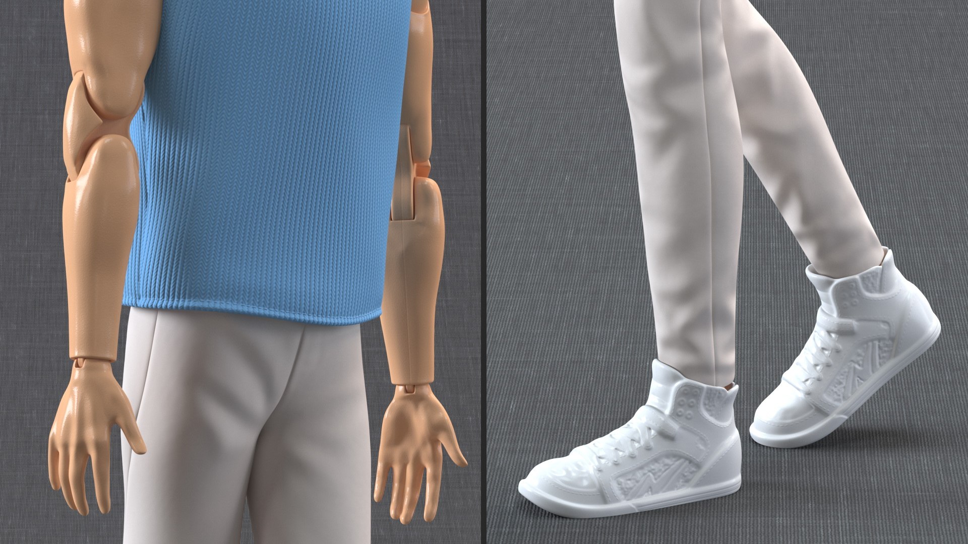 Ken Doll Dressed Walking Pose 3D - TurboSquid 1903629