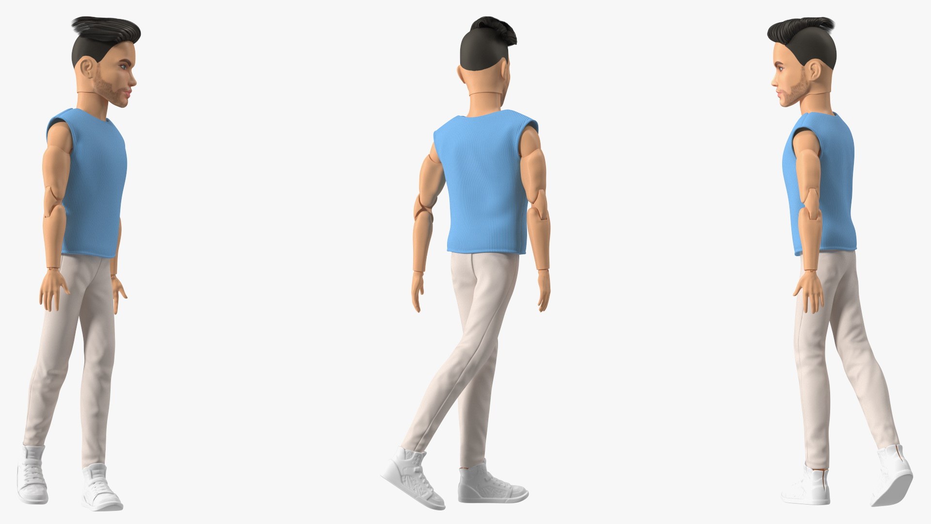 Ken Doll Dressed Walking Pose 3D - TurboSquid 1903629