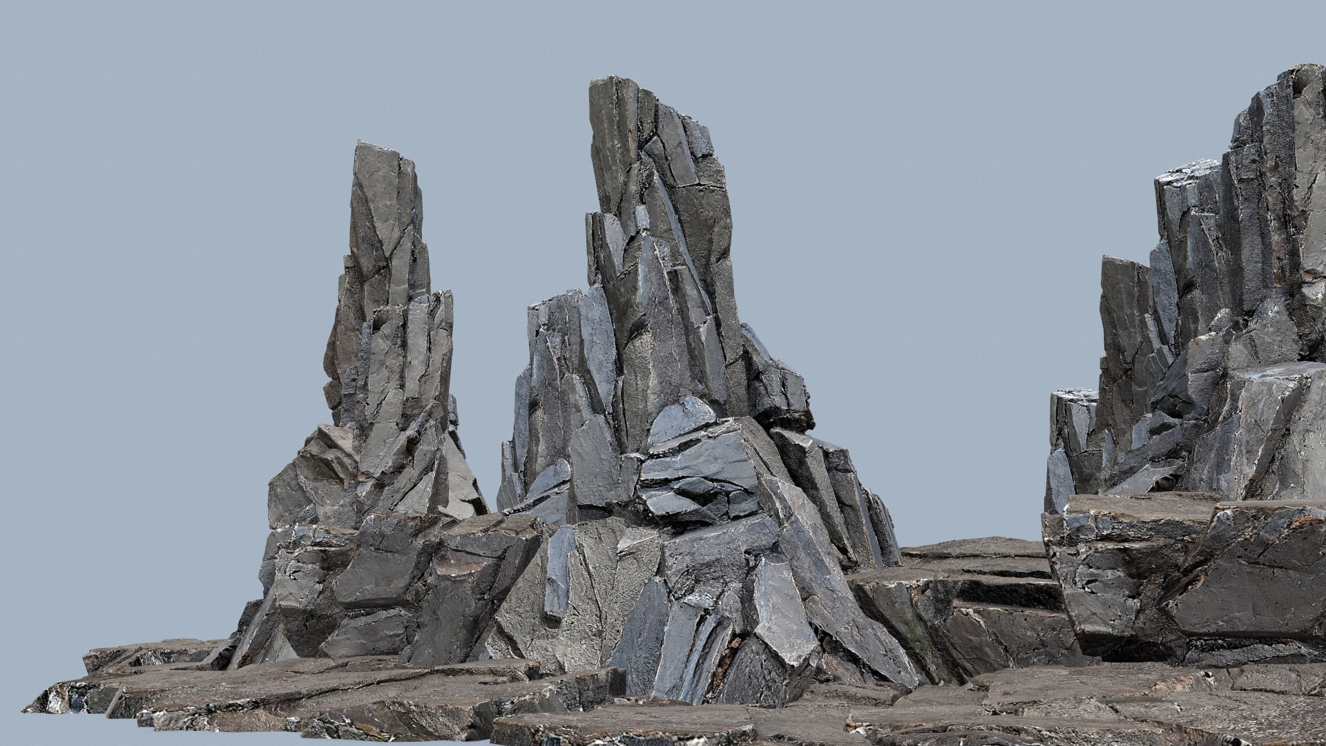 Cliff Rocks 3D - TurboSquid 2210285
