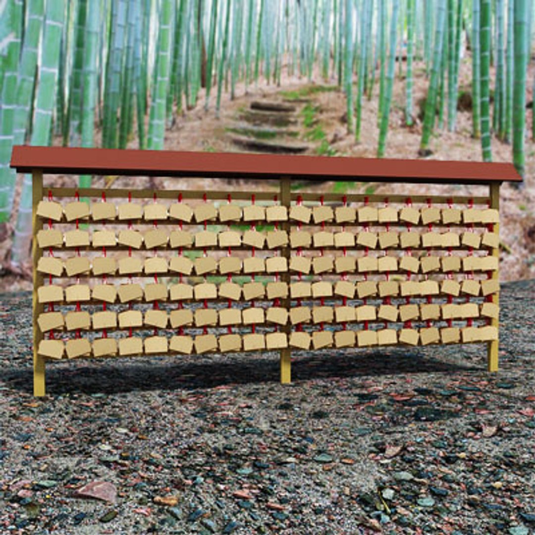 Wooden Japanese Wish Plates Max