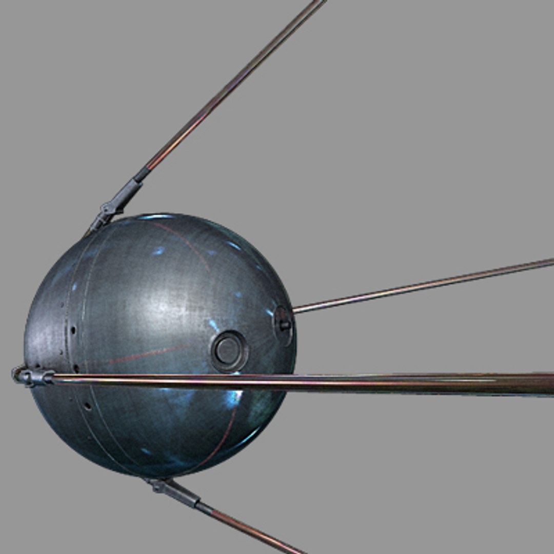 Sputnik Satellite 3d Model