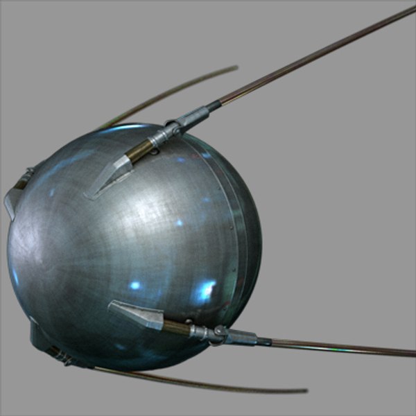 sputnik satellite 3d model