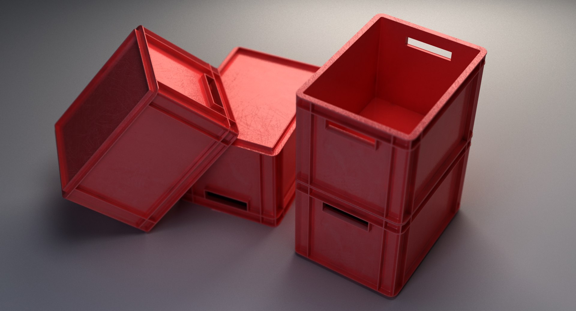 3d Plastic Box Model
