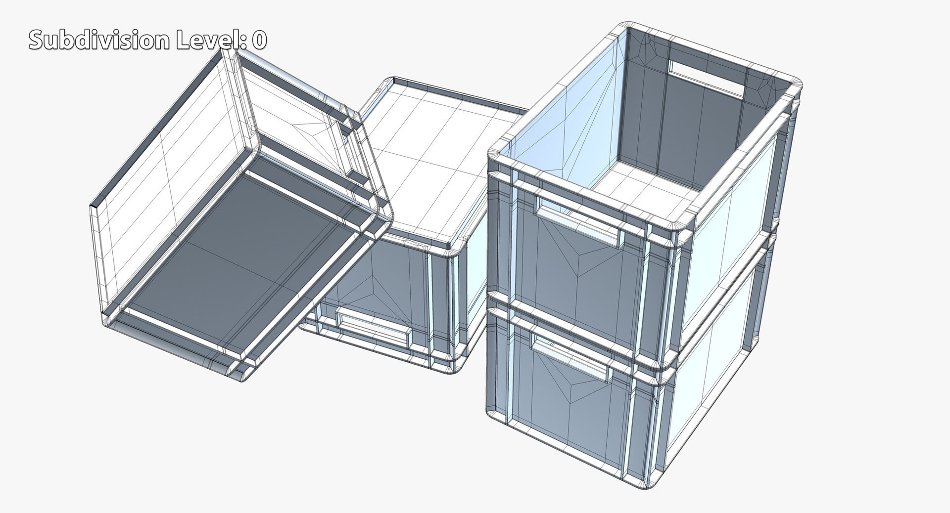3d Plastic Box Model