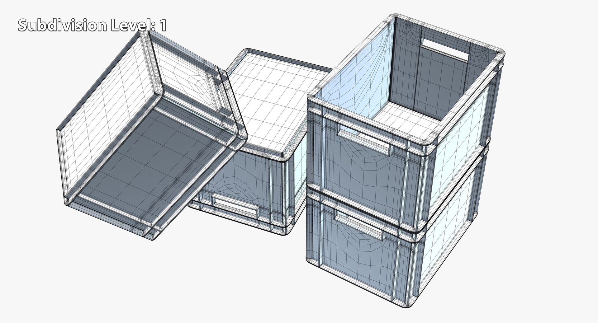 3d Plastic Box Model