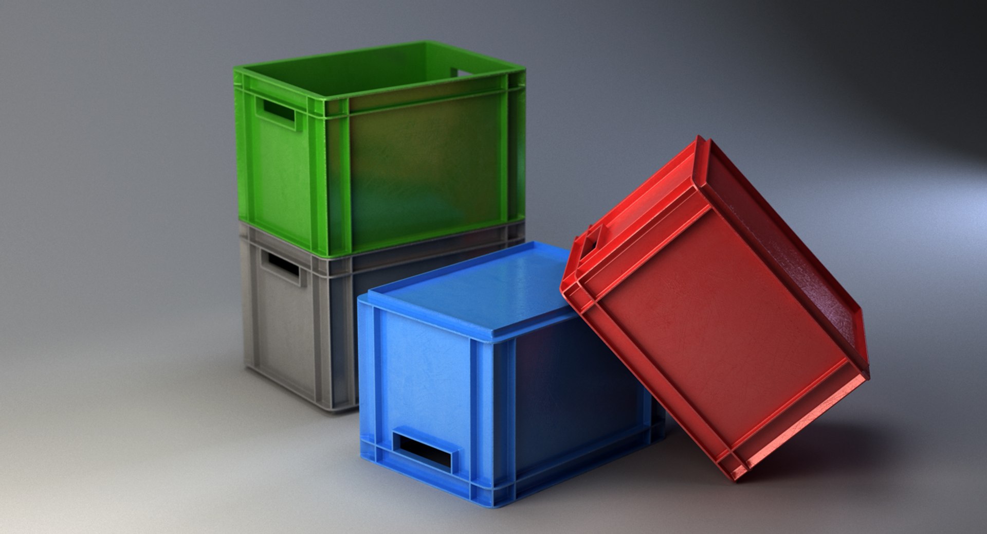 3d Plastic Box Model