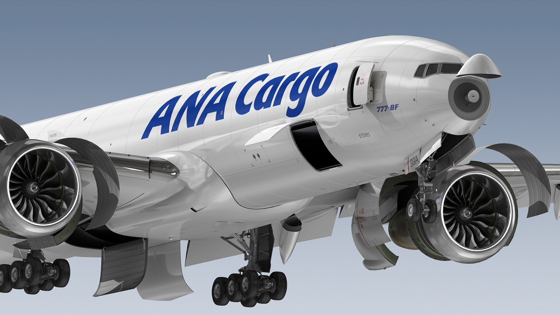 3D Boeing 777-8F ANA Cargo Model - TurboSquid 2410669